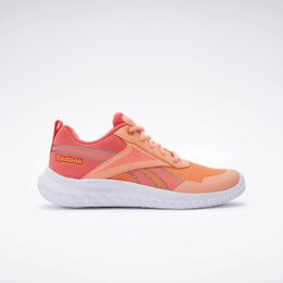 Reebok Kinder Laufschuh "RUSH RUNNER 5", Gr. 30sunkissedorange, sunsetcoral, ftwrwei&szlig;, Synthetik, Textil, Schuhe