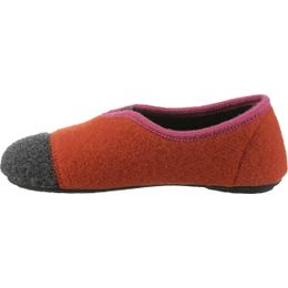 CR&Eacute;ATION L Damen Hausschuh mit rutschhemmender Laufsohle orange Gr&ouml;&szlig;e 37
