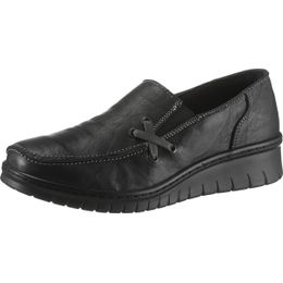 Loretta Damen Slipper schwarz, Gr&ouml;&szlig;e 41