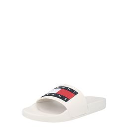 Tommy Jeans Pantolette 'Essential' Herren Gr&ouml;&szlig;e 43 creme / marine / rot / wei&szlig;