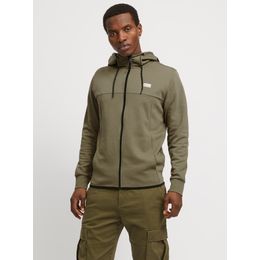 Jack & Jones JACK & JONES Herren Kapuzensweatjacke "JCOAIR SWEAT ZIP HOOD NOOS."smokey olive, Gr. XS, unifarben, Sweatware, Obermaterial: 60% Polyester, 40%