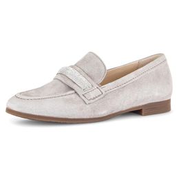 Gabor Slipper Damen Größe 37.5 ecru / silber