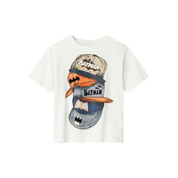 name it T-Shirt 'NKMAdd Batman' Jungen Größe 134/140 blue denim / pastellblau / orange / weiß