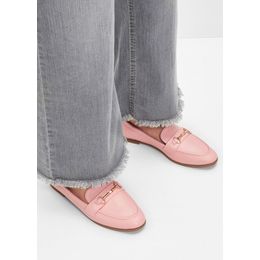 bonprix Loafer mit Schnalle, rosa, Vegan