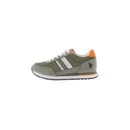 U.S. Polo Assn. Sneaker 'Xirio009' Herren Größe 40 ecru / oliv / pastellgrün / orange