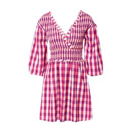 NA-KD Kleid Damen Gr&ouml;&szlig;e 42 lila / pink / dunkelpink / wei&szlig; Winterkleid