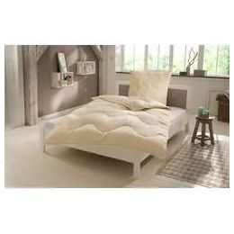 Naturfaserbettdecke OTTO HOME "Baumwolle 60 C, Bettdecke 135x200 cm, 155x220 cm, 200x200 cm", beige (natur), B:135cm L:200cm, Bezug: 100% Baumwolle. F&uuml;llung: 100% Baumwolle, Bettdecken, Bettdecken, Sommer, Winter, 4 Jahreszeiten, Decke, Made in Germany