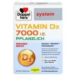 Queisser Doppelherz Vitamin D3 7000 I.e. Pflanzlich System 60 ST