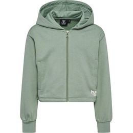 Hummel Sweatjacke Mädchen Größe 152 grau / weiß