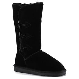 Gooce Leder-Winterstiefel "Cornice" in Schwarz - 55% | Größe 36 | Damen-stiefel