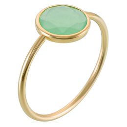 OR ÉCLAT Gold-Ring "Aliyan" mit Jade - 70% | Größe 50 | Schmuck