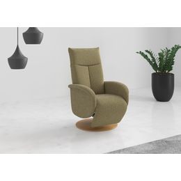 TV-Sessel Home Affaire "Glendale", olive, B:75cm H:112cm T:82cm, 100% Polyester, Sessel, wahlweise mit Aufstehhilfe, 2 Motoren und Akku
