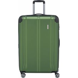 Hartschalen-Trolley Travelite "CITY, verschiedene Größen und Farben", Gr. 113 l, grün, ABS, matt, unifarben, Basic, Koffer, Reisegepäck Koffer Volumenerweiterung TSA-Schloss Volumenerweiterung