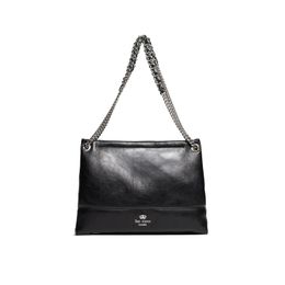 Shopper Juicy Couture "SOPHIE DOUBLE HANDLE Damen", Kinder, Gr. B/H/T: 27cm onesize, schwarz, Polyurethan, Taschen, Tragetasche Damen, Shopper, Einkaufstasche, Fashion, Lifestyle, Sale