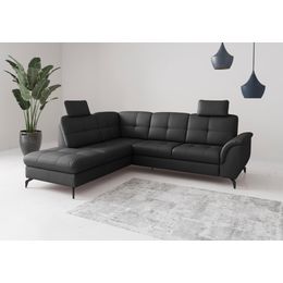 Sit & More Ecksofa SIT & MORE, T:212cmschwarz, Wohnzimmer, Sofas, "Zora"