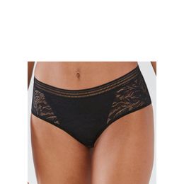 Panty s.Oliver, Damen, Gr. 32/34, schwarz, Spitze, Obermaterial: 85% Polyamid, 15% Elasthan, Unterhosen, aus transparenter Spitze und weichem Microtouch-Material