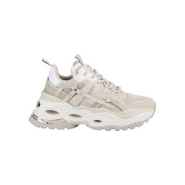 Trainingsschuh Buffalo "Buffalo Damen Buffalo Triplet Hollow Sneaker Low", Damen, Gr. 39, cream, Kunstfaser, Schuhe