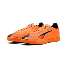 Fußballschuh Puma "ULTRA 6 PLAY IT", Damen, Gr. 41, heat fire, Puma schwarz, glowing rot, Synthetik, Schuhe