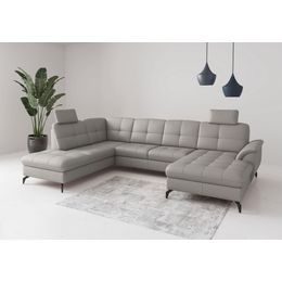 Sit & More Wohnlandschaft SIT & MORE, T:212cmlight grau, Sofas, "Zora"