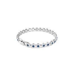 Armkette Swarovski "Schmuck Geschenk Una Angelic Armband", silberfarben, kristallweiß, blau, kristallweiß, blau, Armbänder, Damen, Metall, mit Swarovski Kristall
