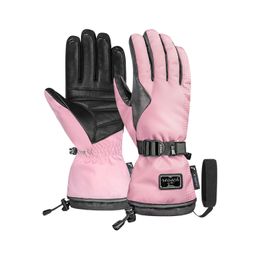 Skihandschuhe Reusch "Hope R-TEX XT", Damen, Gr. 7.5, pink, schwarz, 80% Polyester, 20% Rindsleder, mehrfarbig, Handschuhe, mit wasserdichter, atmungsaktiver Funktion