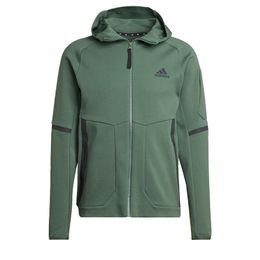 adidas Sportswear Athletic Zip-Up Hoodie male Green size M