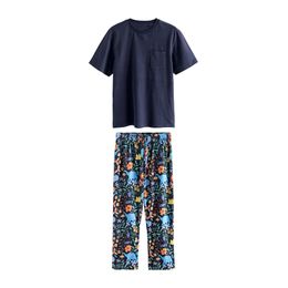 next Long Pajamas male Blue size XL