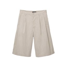 Pull&Bear Pull&Bear Shorts Herren Größe 38 hellbeige / weiß