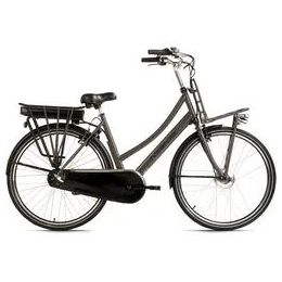 E-Bike HOLLANDIA "Carry On" Gr. 54, grau (anthrazit, anthrazit), Elektrofahrr&auml;der, 54cm, 28 Zoll (71,12cm), Pedelec, Elektrofahrrad f&uuml;r Damen u. Herren
