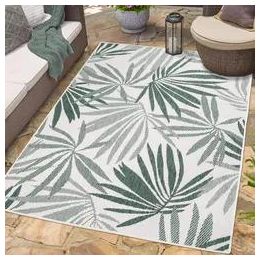 Outdoorteppich Carpet City "DUO RUG 5771", gr&uuml;n, B:160cm H:5mm L:230cm, Obermaterial: 100% Polypropylen, Teppiche, Outdoorteppich, Wendeteppich Wetterfest In- & Outdoor, Balkon, Terrasse, Wohnzimmer
