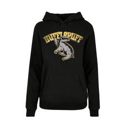 F4NT4STIC Sweatshirt 'Harry Potter- Hufflepuff Sport Emblem' Damen Größe 4XL gelb / grau / schwarz
