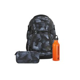 Coocazoo Schulrucksack-Set MATE Trinkflasche in Grey Rocks | Gr.: onesize