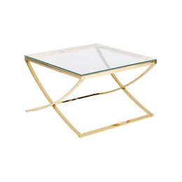 Beliani Couchtisch RINGGOLD in Gold - (W) 70 x (H) 45 x (L) 70 cm | Gr.: onesize