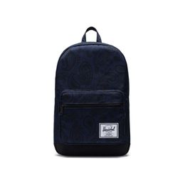 HERSCHEL Pop Quiz 22 - Rucksack 43 cm (black crosshatch/black/raven crosshatch) in paisley peacoat/black | Gr.: onesize