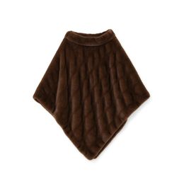 Collezione Alessandro Poncho " Elegante " in braun | Gr.: onesize