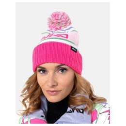 Elho Beanie Coole Mütze mit Streifendesign in PINK | Gr.: onesize
