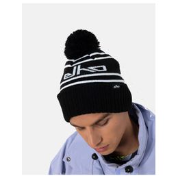 Elho Beanie Coole Mütze mit Streifendesign in BLACK | Gr.: onesize