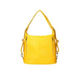 Viola Castellani Konvertierbare Schultertasche zum Rucksack in YELLOW | Gr.: onesize