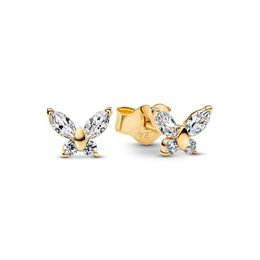 Pandora Damenohrringe Schmetterling Ohrstecker Goldfarben | Gr.: onesize