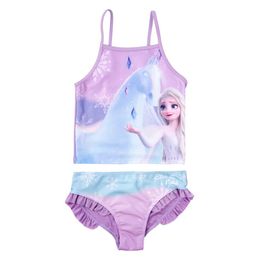 Disney Frozen Disney Die Eiskönigin Tankini Badeanzug Elsa Frozen Zweiteiler in lila | Gr.: 134/140