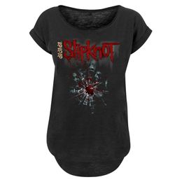 F4NT4STIC Long Cut T-Shirt Slipknot Metal Band in schwarz | Gr.: XL