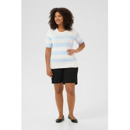 Kaffe curve Strickpullover KClizzy Regular fit in Chalk/Light Blue Wide Stripe | Gr.: M