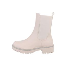 Ital-Design Stiefelette in Beige | Gr.: 39