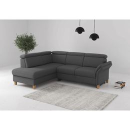 Home Affaire Ecksofa &raquo;Glendale, L-Form&laquo; inkl. Kopfteilverstellung, wahlweise mit Vorziehsitz und Bettkasten 95% Polyester, 5% Polyamid