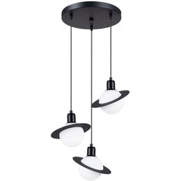 SOLLUX LIGHTING Pendelleuchte »HYPERION 3P« G9 1 Stk. Riemenverstellung Schwarz