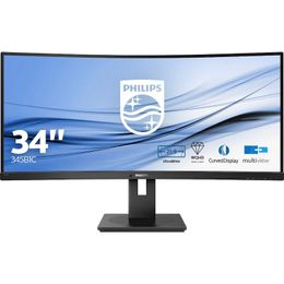 Philips Curved-LED-Monitor »345B1C/00« 86, 36 cm/34 ′′ 3440 x 1440 px WQHD 4 Reaktionszeit 100 Hz schwarz