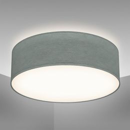 B.K.LICHT Deckenleuchte »BK_SD1215 Deckenlampe mit Stoffschirm, Ø30cm, E27-Fassung« E27 1 Stk. Grau, 1-Flammig, Ohne Leuchtmittel grau