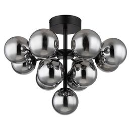 Globo LIGHTING Deckenleuchte »GRAPPY« G9 1 Stk. Deckenlampe, Glas, Wohnzimmer, Essbereich schwarz matt