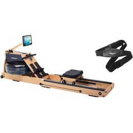 Christopeit Sport Ruderzugmaschine »WP 5000 inkl. Pulsgurt« Rudermaschine holzfarben