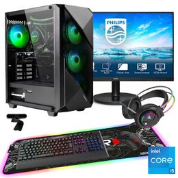 Hyrican Gaming-PC-Komplettsystem »Striker SET02356« 27 ′′ Intel Core i5 GeForce RTX 3060 16 GB RAM 1.000 GB SSD inkl. 27" Monitor Philips 271V8LA,...